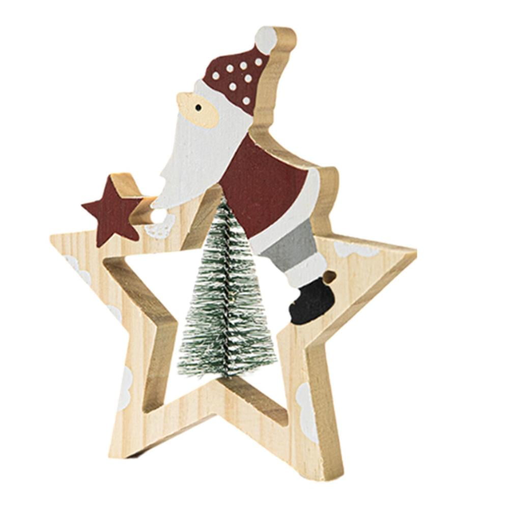 Wood Table Centerpiece Decor | Creative Christmas Wooden Ornaments ...