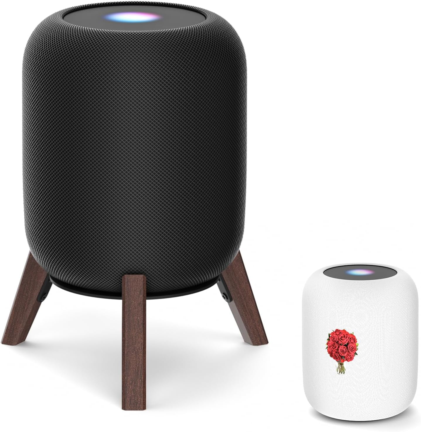 Wood Table Stand for HomePod 1 and Homepod 2 Speaker with Dust-Proof ...