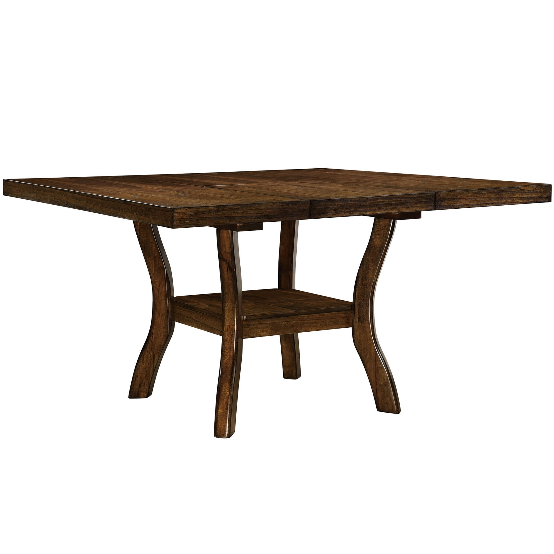 Wood Table with Extension Leaf | Lower Display Shelf | In Dining Spaces ...