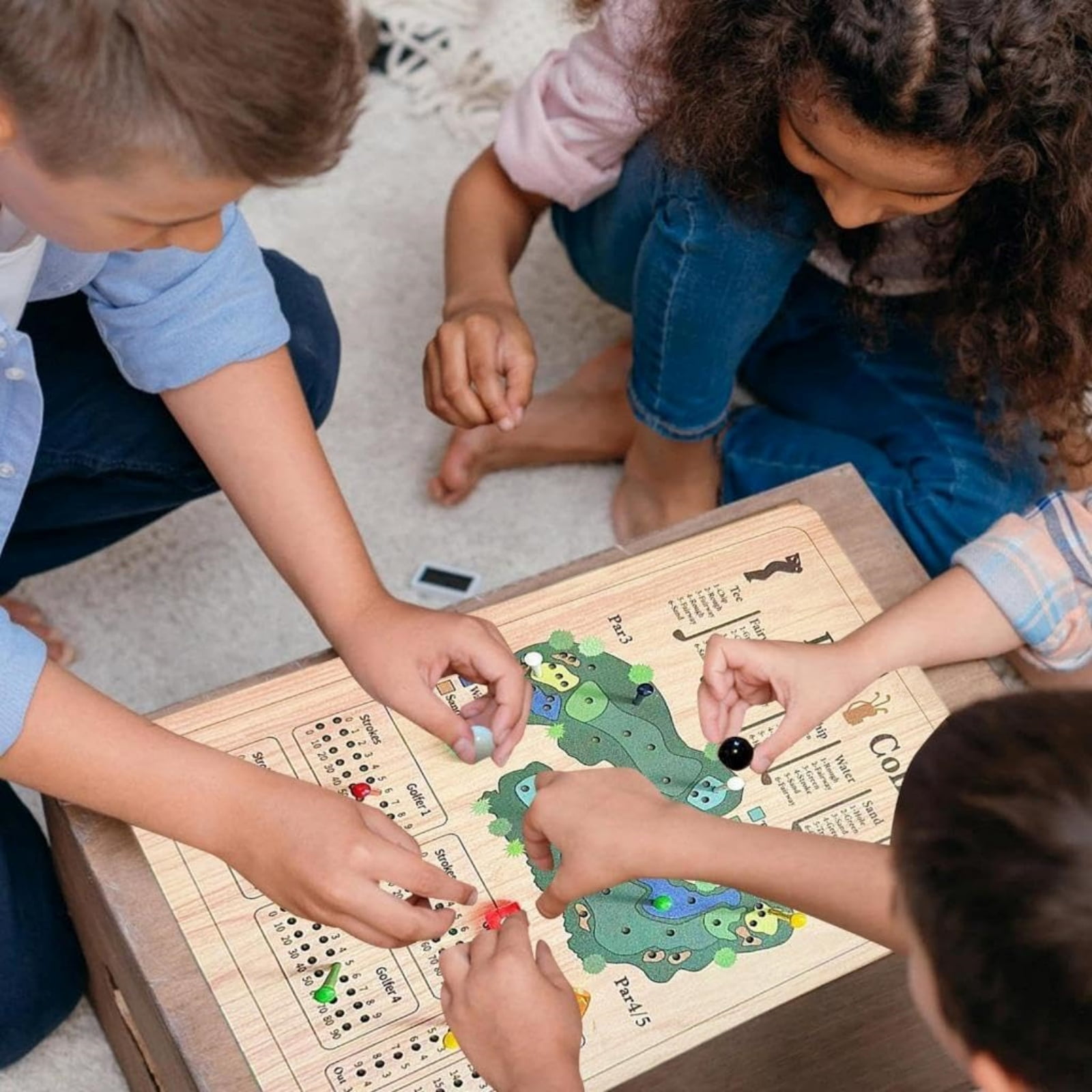 Wood Tabletop Golf Dice Game: Enjoy a Round of Golf Anytime, Anywhere ...
