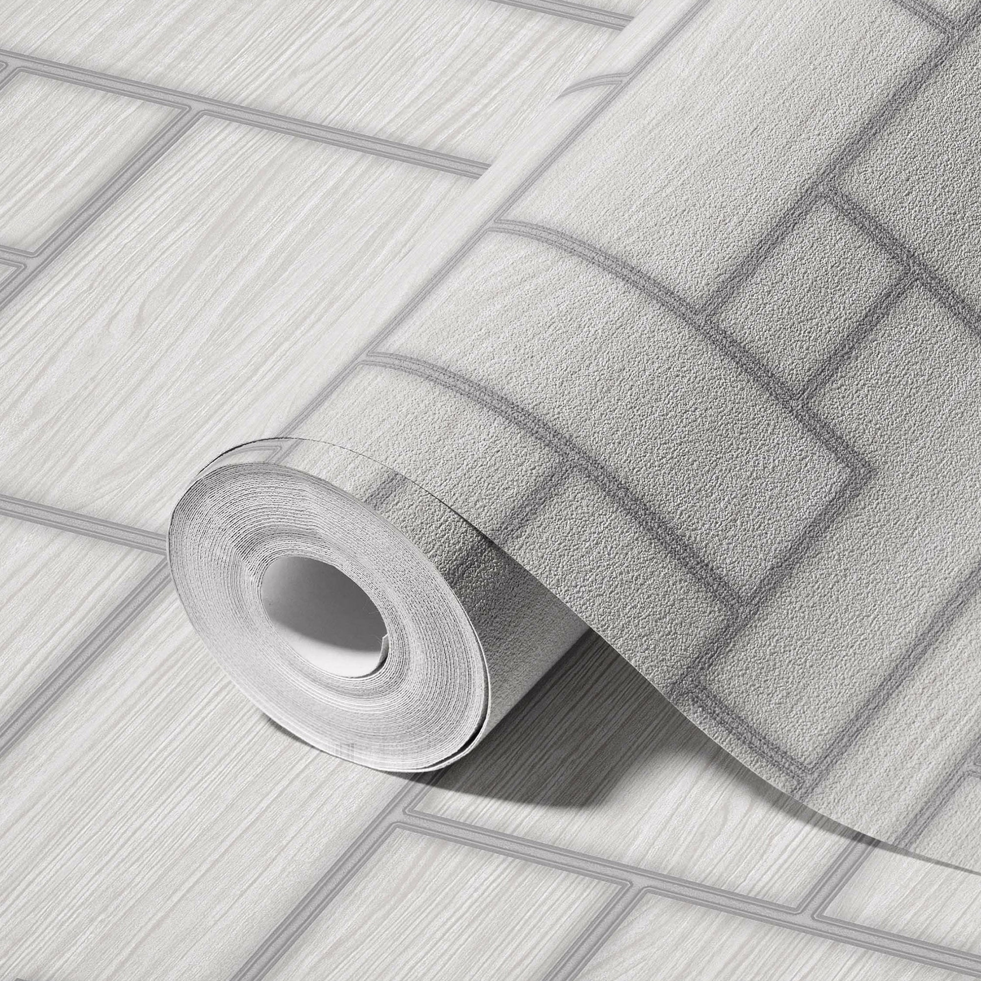 Wood Textured Wallpaper, Luxury Wallcovering Roll: 41.7”W x 614”H- 177. ...