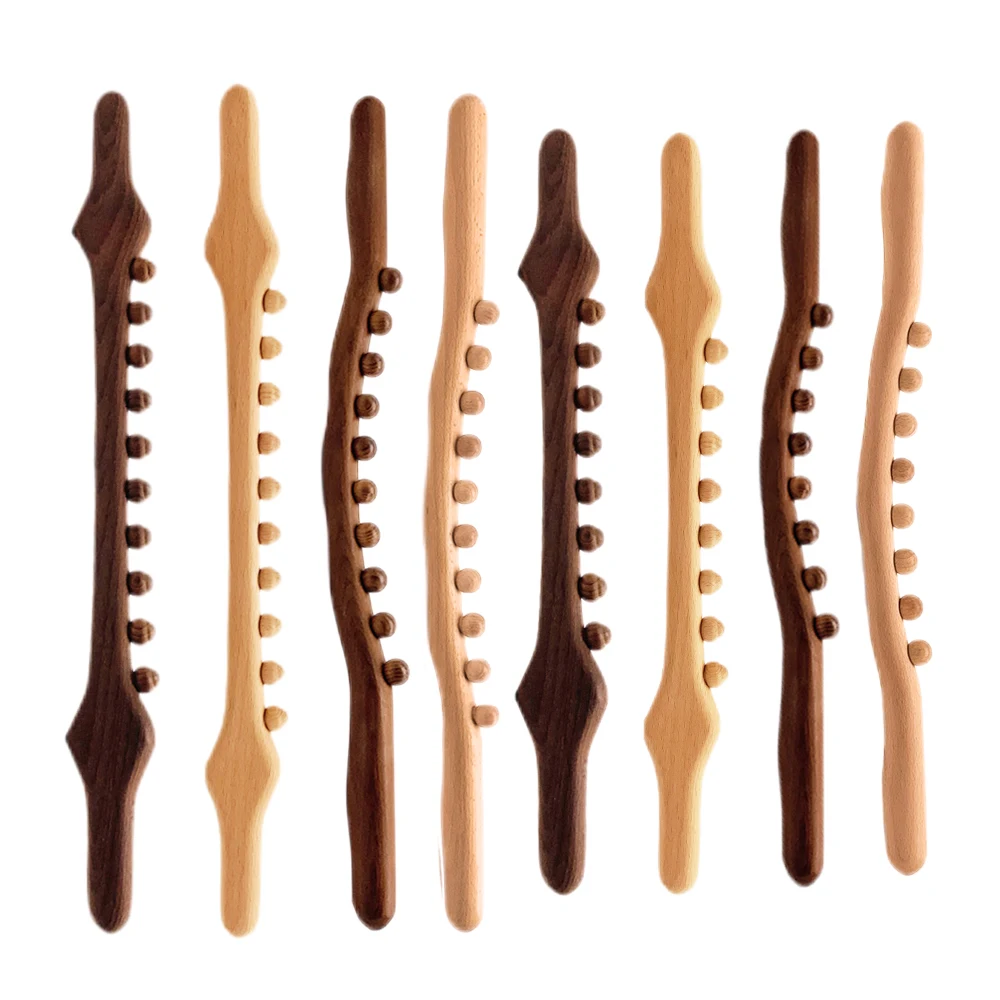 Wood Therapy Lymphatic Drainage Massage Stick, Neck Back Waist Leg Pain ...