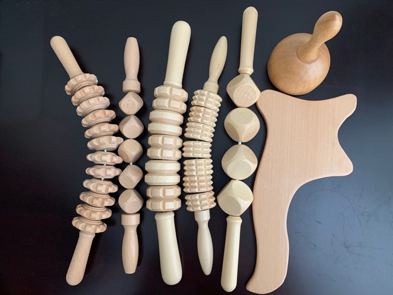 Wood Therapy Tools Set #2 / Maderoterapia Colombiana Kit 7 Pcs ...