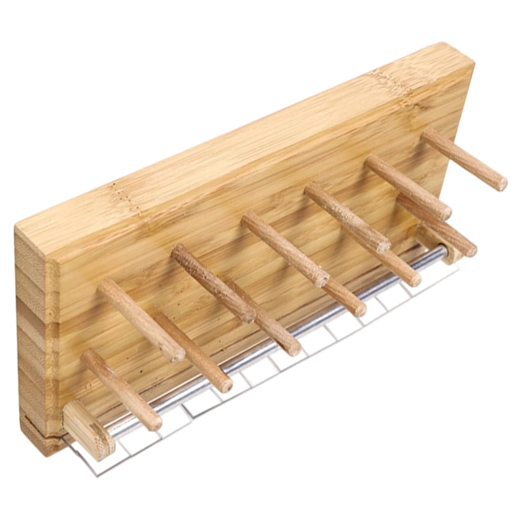 Wood Thread Spool Holder With Stainless Steel Column And PVC Base Spool ...