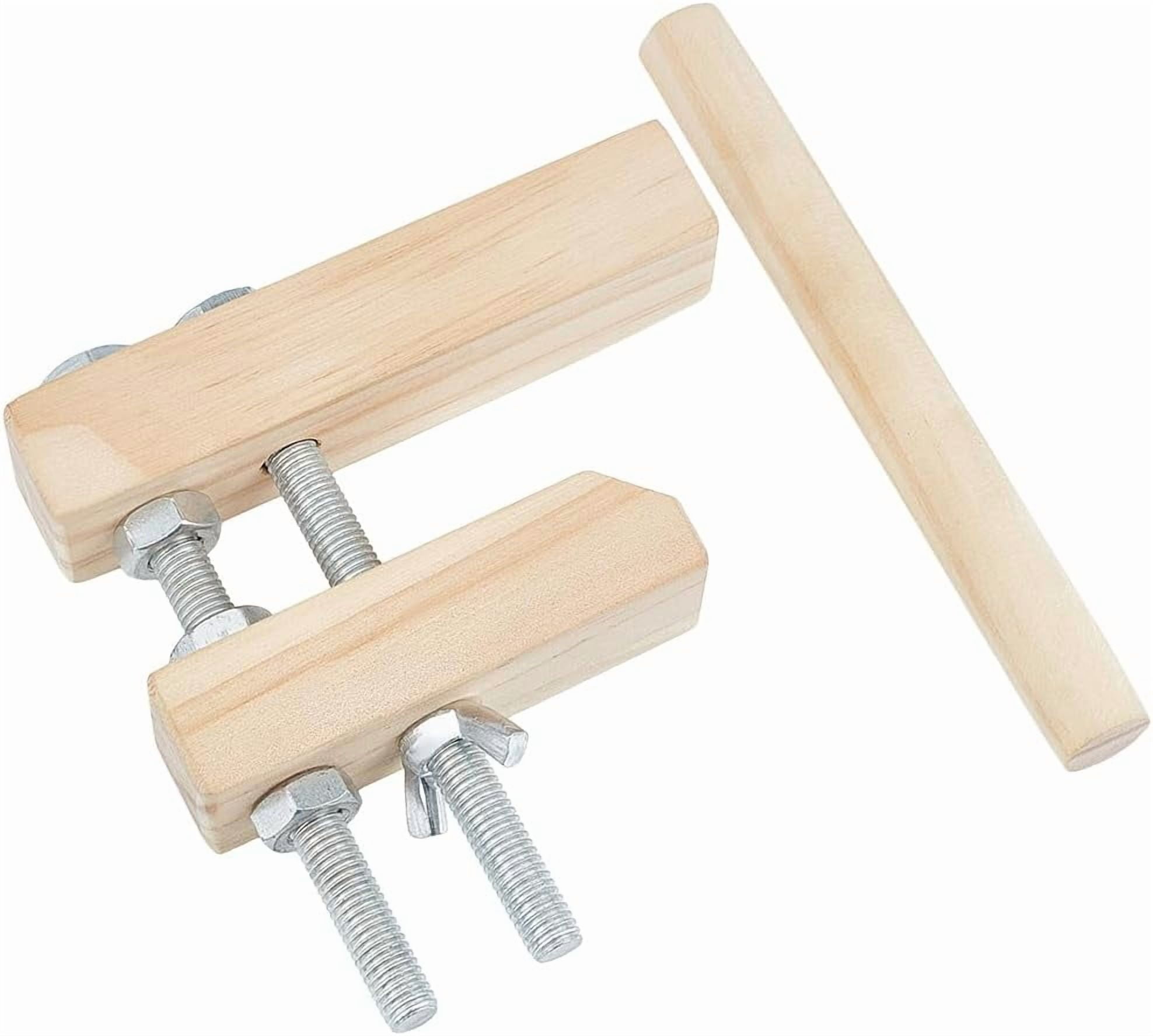 Wood Thread Yarn Holder Warping Clamp Set with 4.96 Inch Column and 4 ...