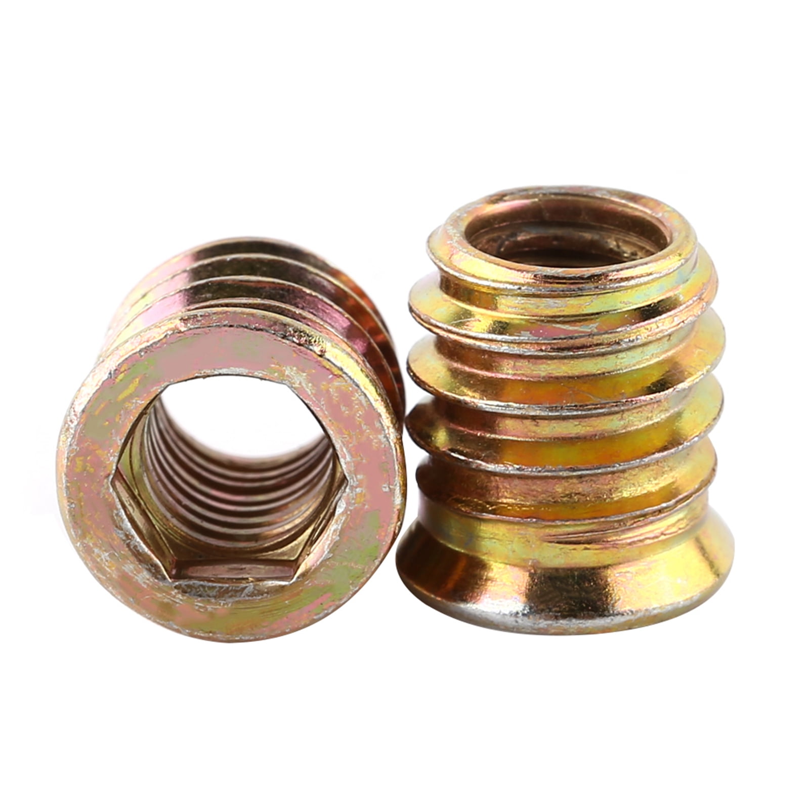 Wood Threaded Insert Nuts Zinc Plated Carbon Steel Furniture Nut (M8 ...