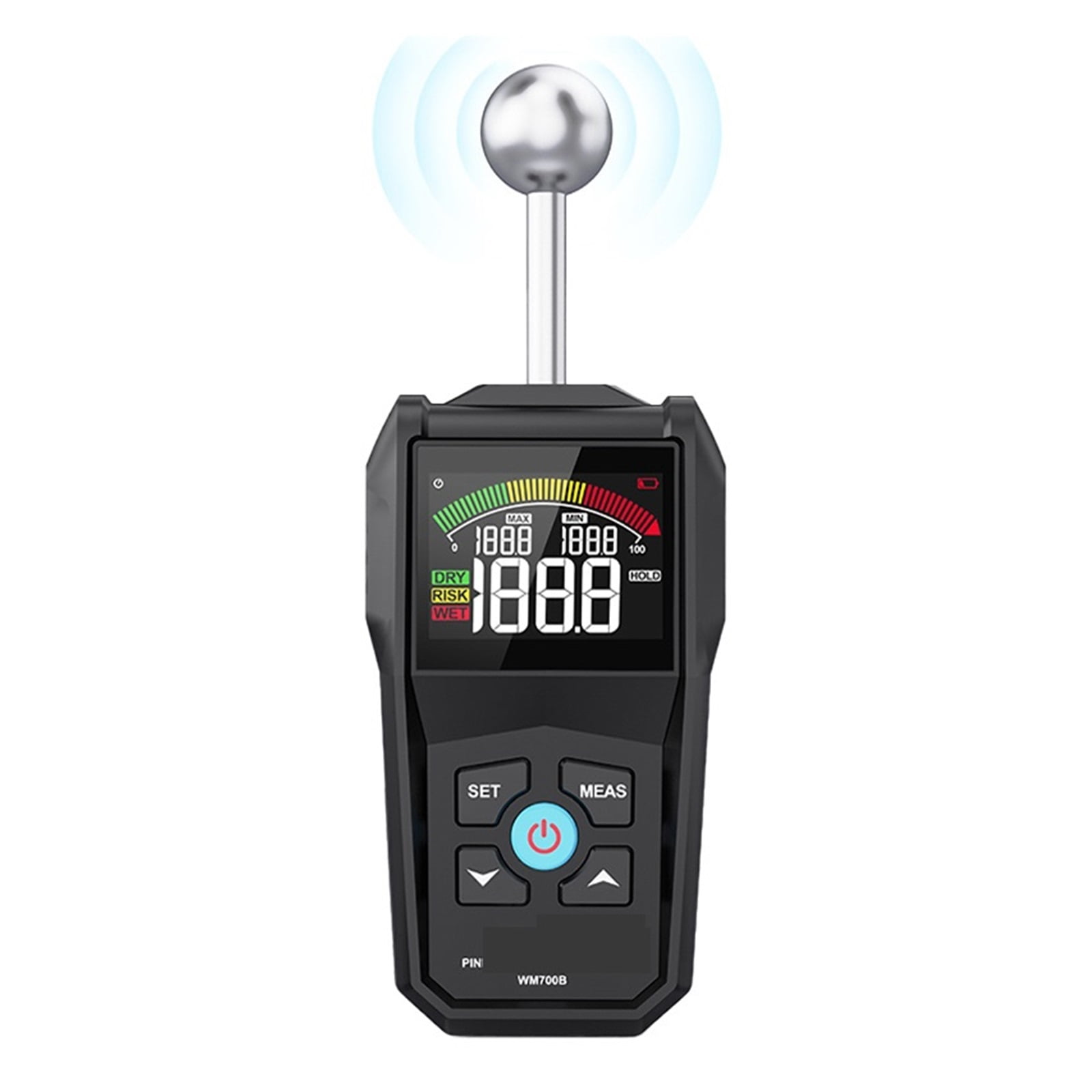 Wood Timber Damp Detector Alarm Function Humidity Tester Non-contact ...