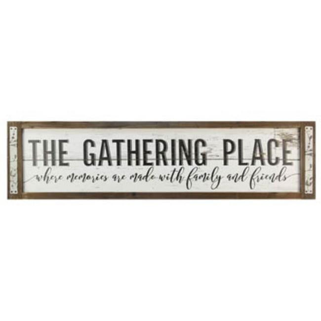 Wood & Tin Gathering Wall Sign - Walmart.com