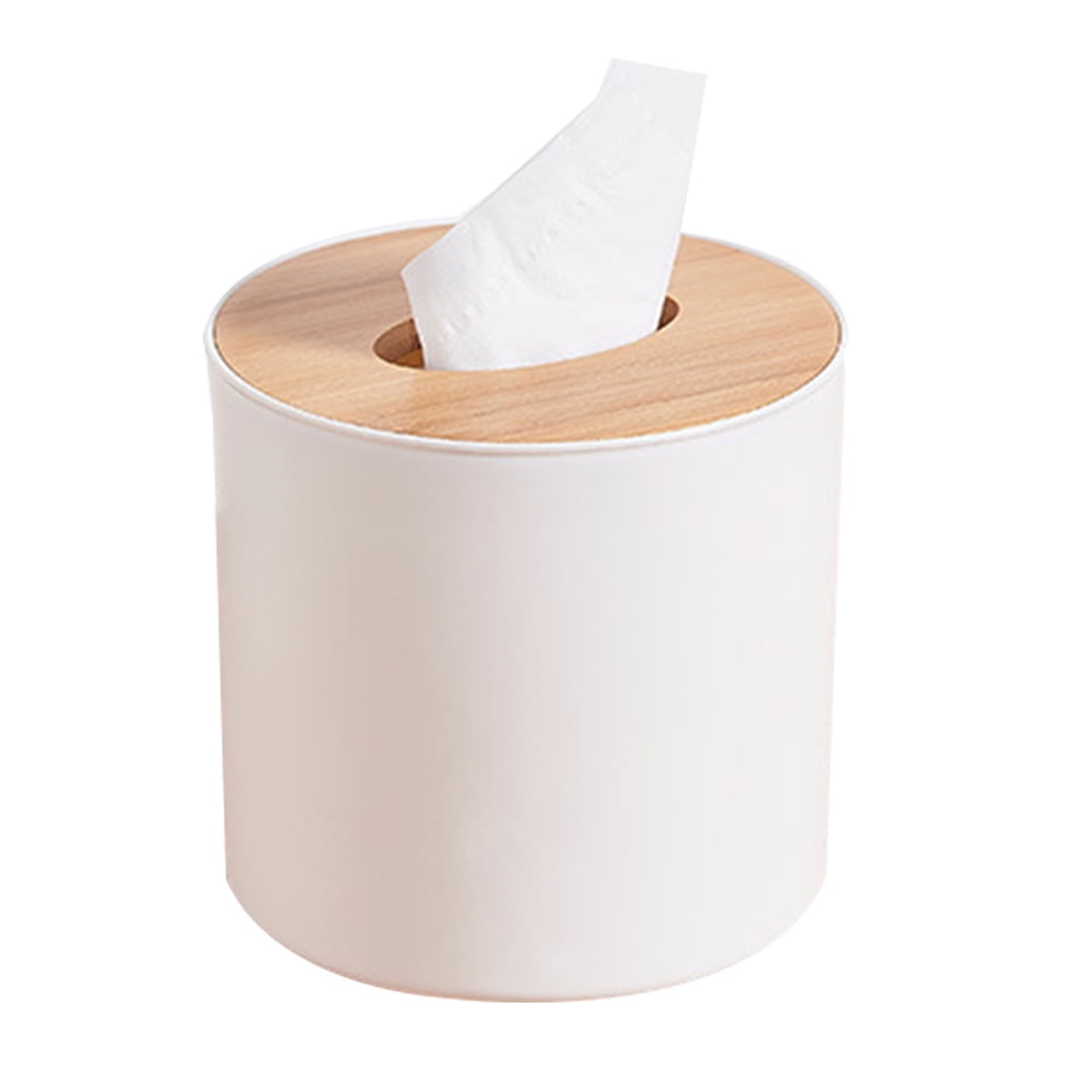Wood Tissue Box Cover for Disposable Paper Facial Tissues, Wooden ...