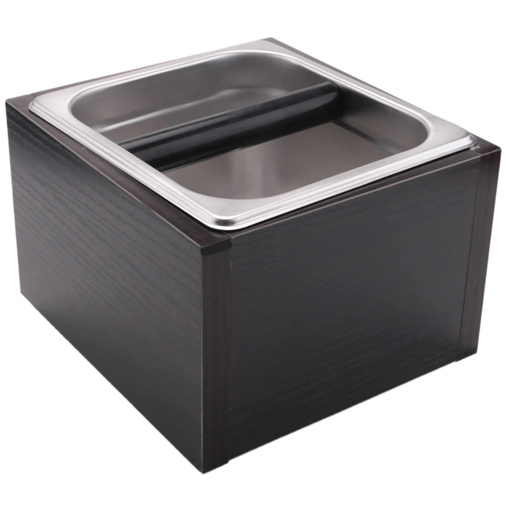 Wood Trash Can Coffee Knock Box Espresso Grounds Container Residue For ...