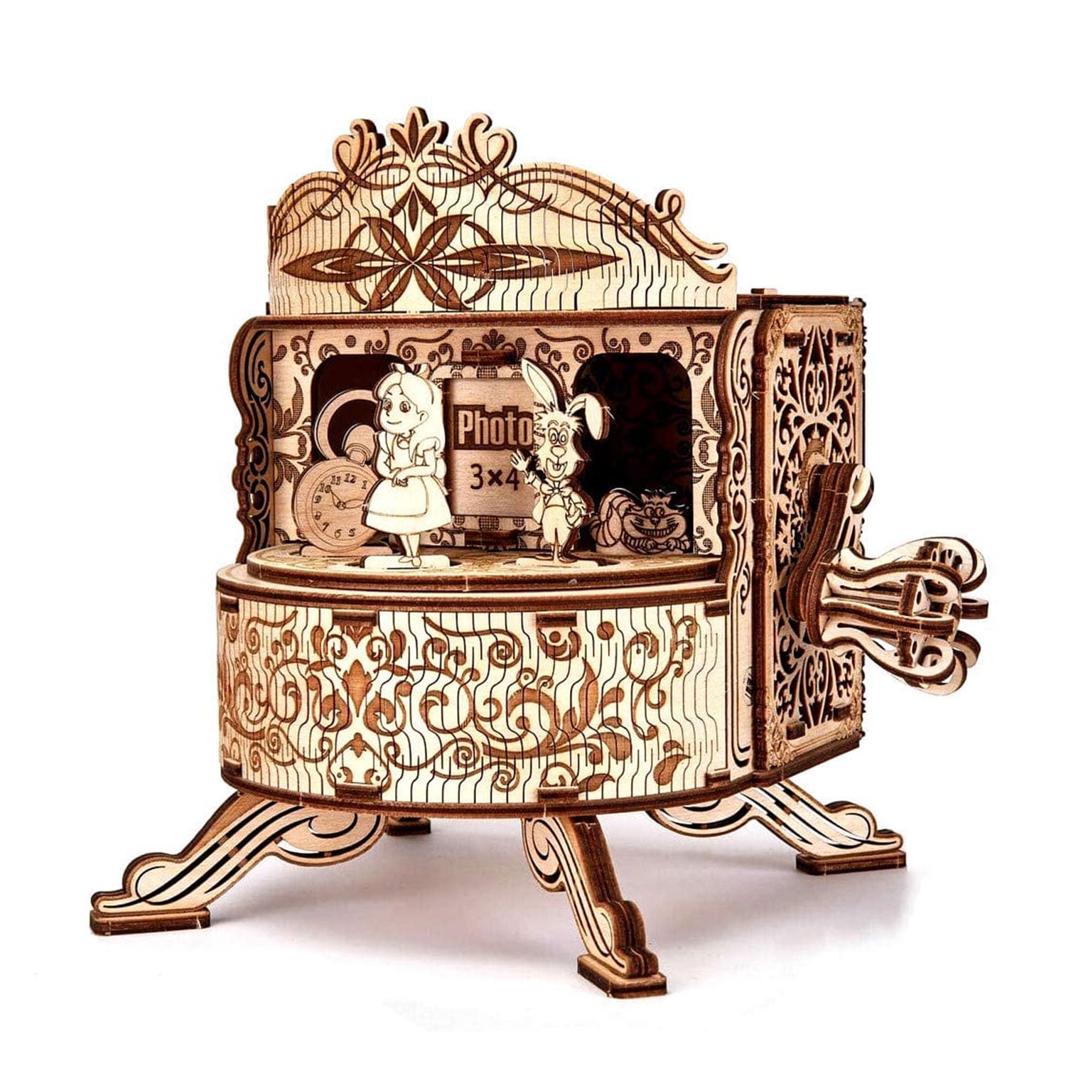 Wood Trick 3D Fairy Theater Music Box Wooden Mechanical Self Building ...