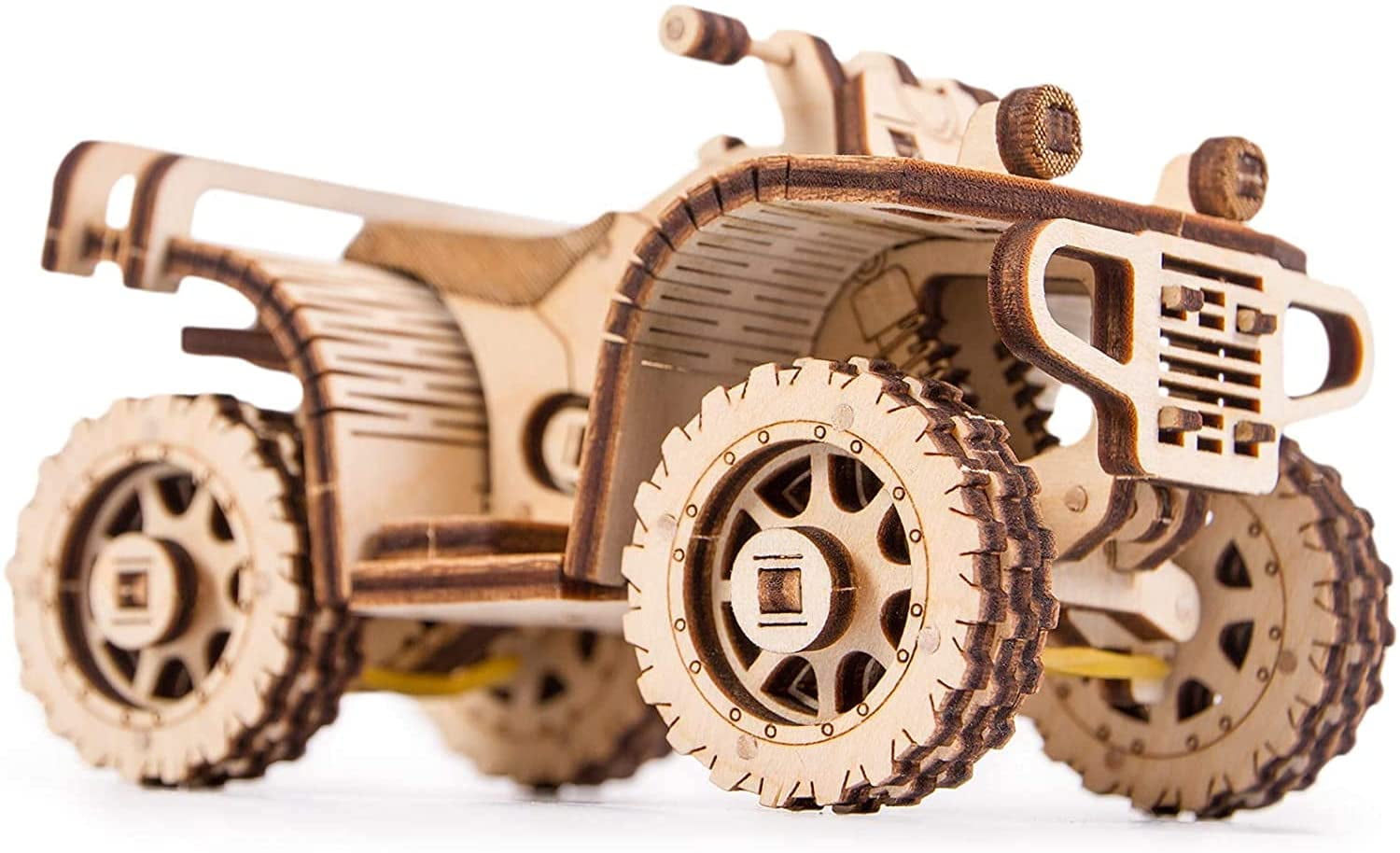Wood Trick 3D Mechanical Model Kit ATV Quad Bike Motorcycle Wooden ...