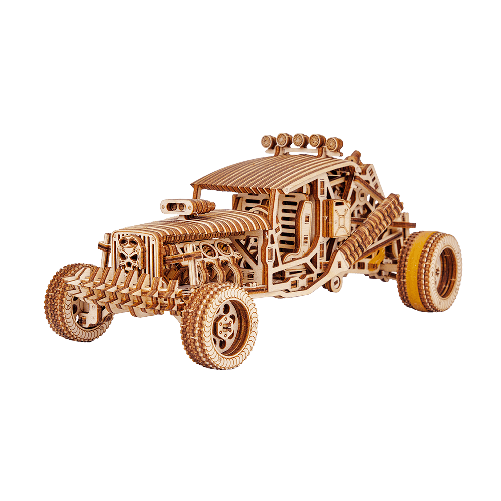 Wood Trick Mad Buggy Car 3D Wooden Puzzle for Adults and Kids to Build ...