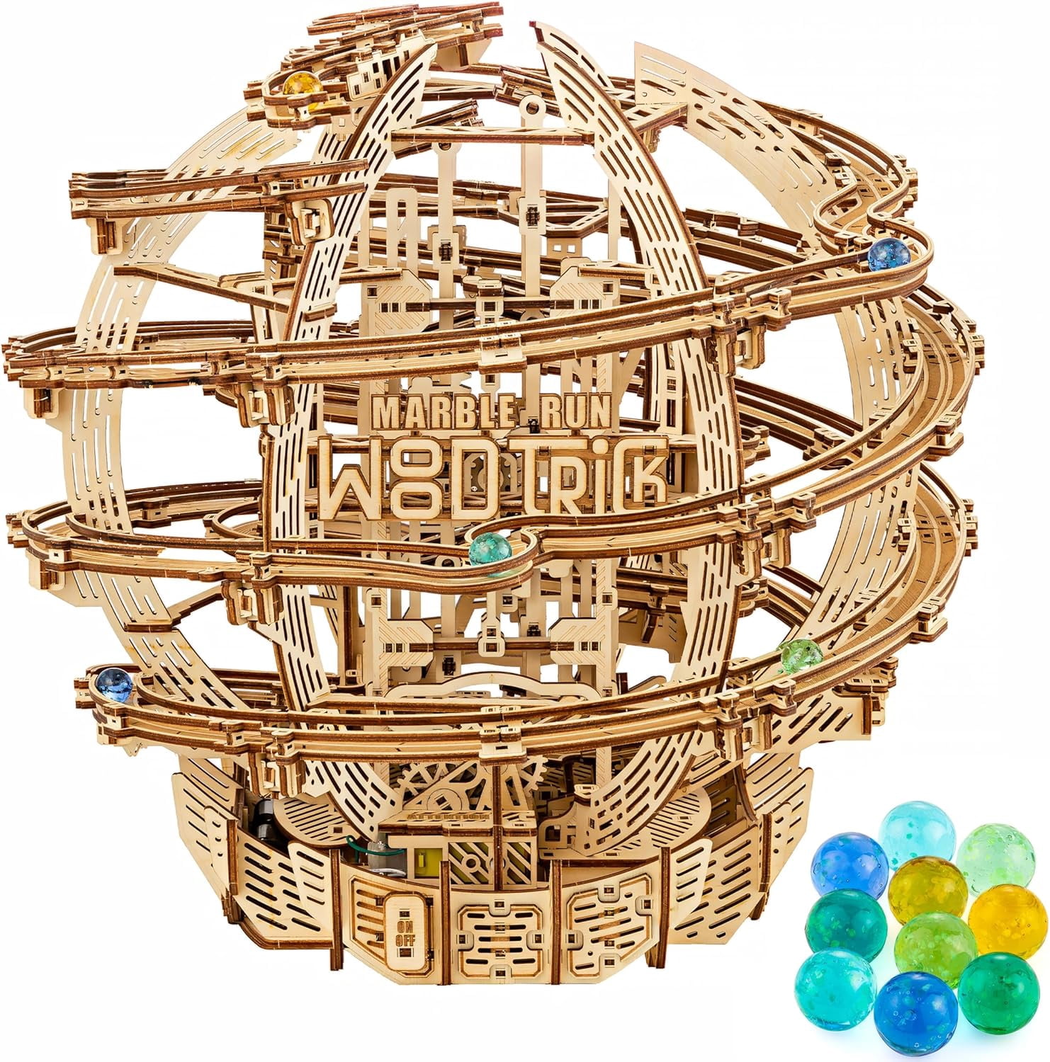 Wood Trick Wooden Marble Run Electric Motorized - 3D Wooden Puzzles for ...
