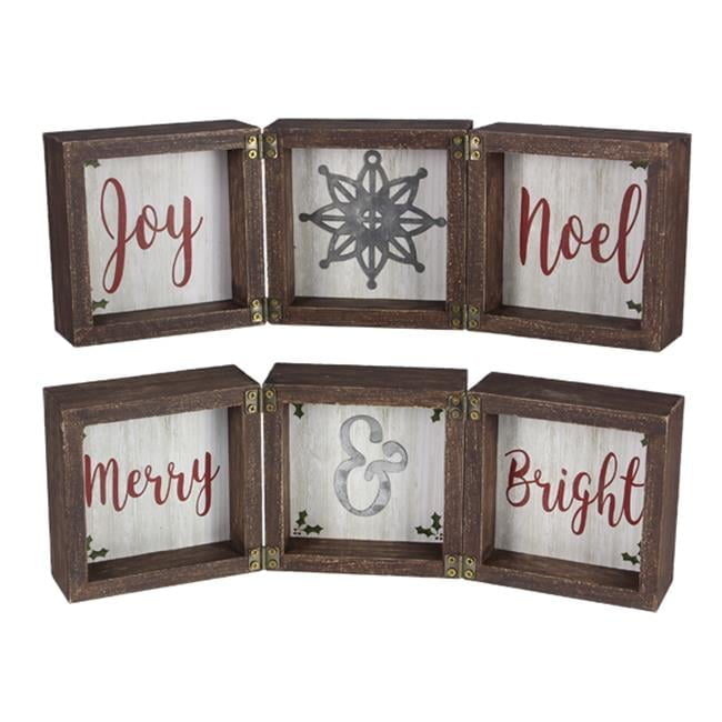 Wood Triple Hinged Sign, Assorted Color - 2 Piece - Walmart.com