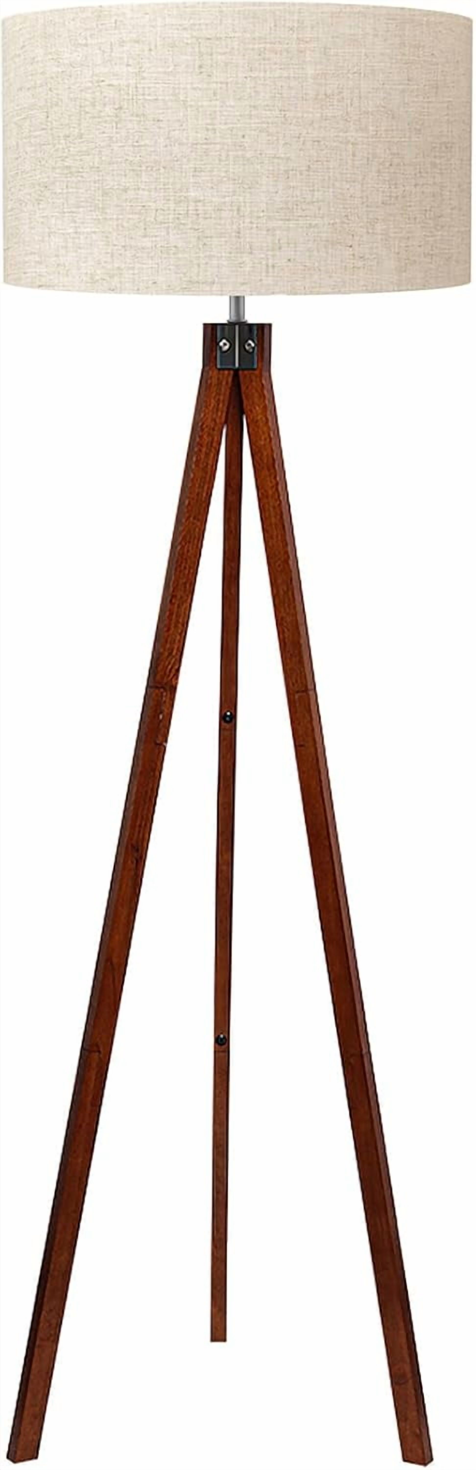 Wood Tripod Floor Lamp, Mid Century Standing Lamp, Modern Design ...