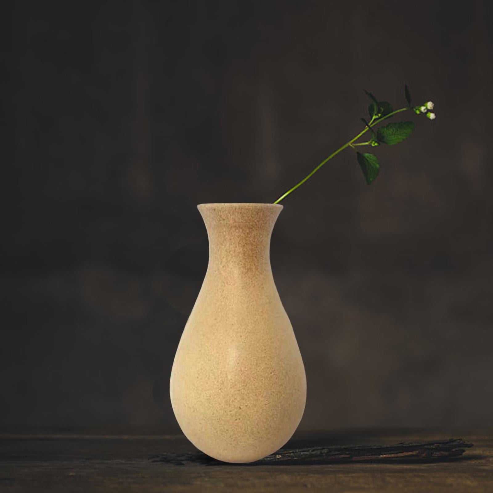 Wood Vase Wooden Flower Vase Home Decor Gift Solid Handmade Wood Vases ...