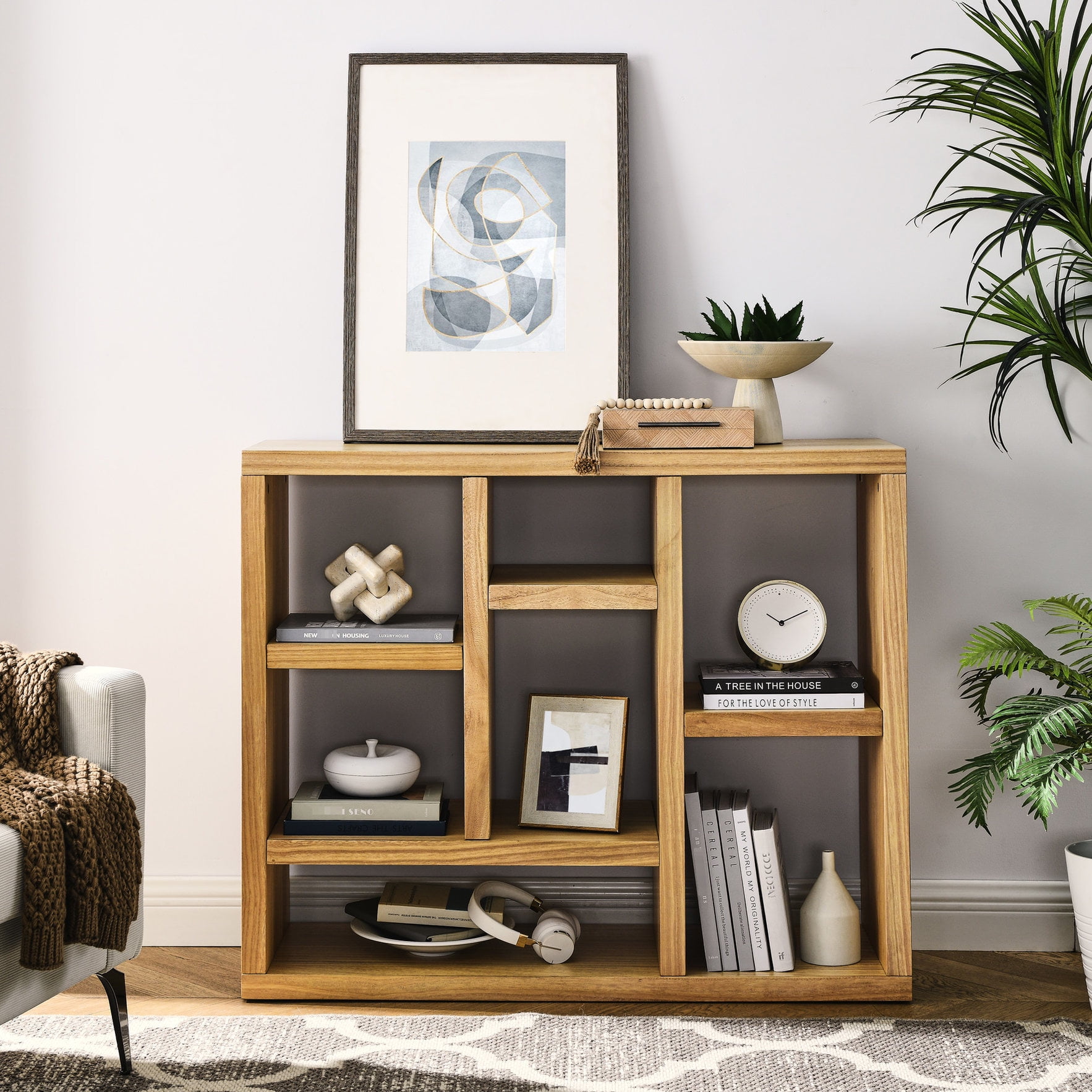 Wood Veneer Covered MDF - Multiple Storage Spaces - Entry Hall ...