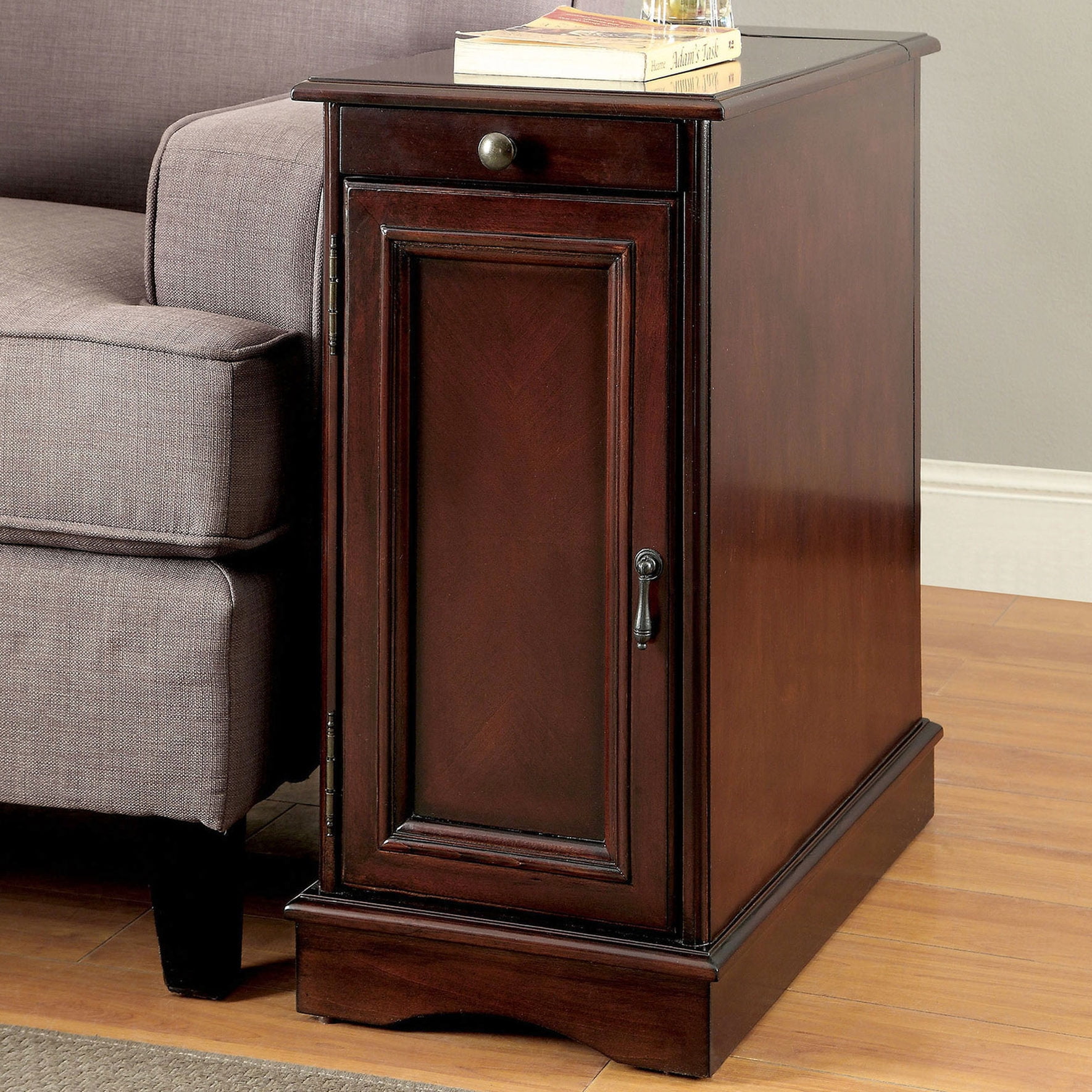 Wood Veneer Material - USB and Power Port Dock - Bedroom Setting ...