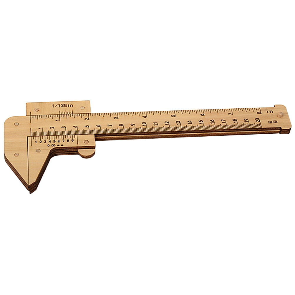 Wood Vernier Caliper Multi-function Wooden Ruler Students Painting ...