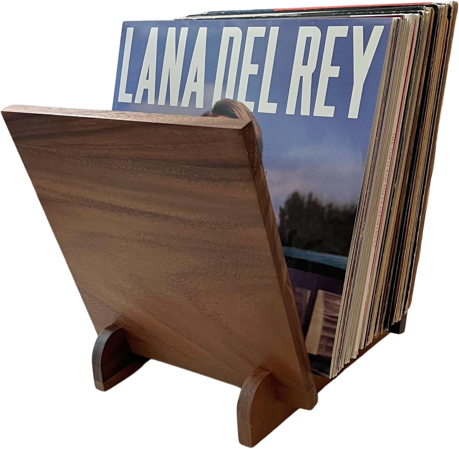 Wood Vinyl Record Holder | Flip Display Vinyl Record Storage, Neat Wood ...