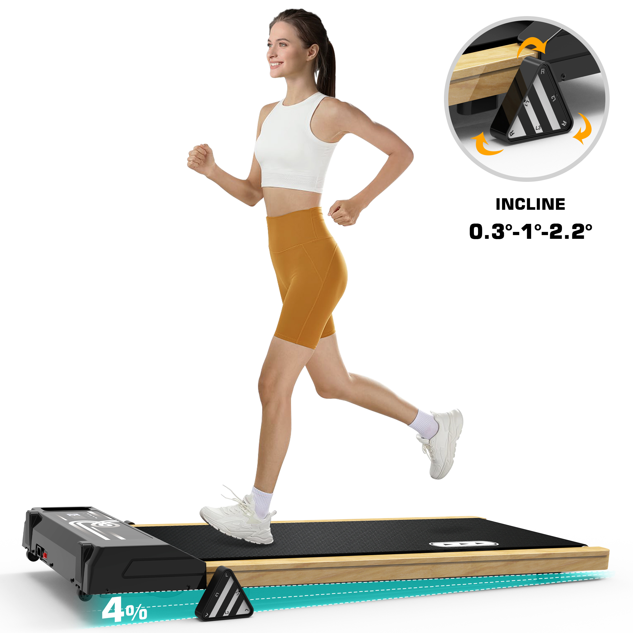 Yes4All Adjustable Wooden Slant Board - 3 Incline Level: 20, 30 & 35 ...