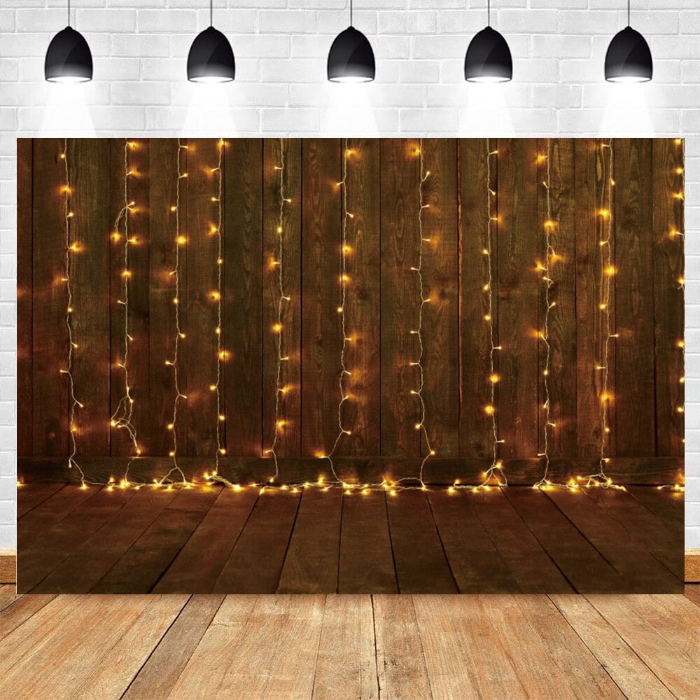 Wood Wall Board Wooden Floor Photography Backdrop Glitter Light Vintage ...