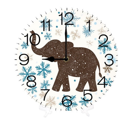 Wood Wall Clock Cool Cat Frameless Battery Operated Silent Quartz ...