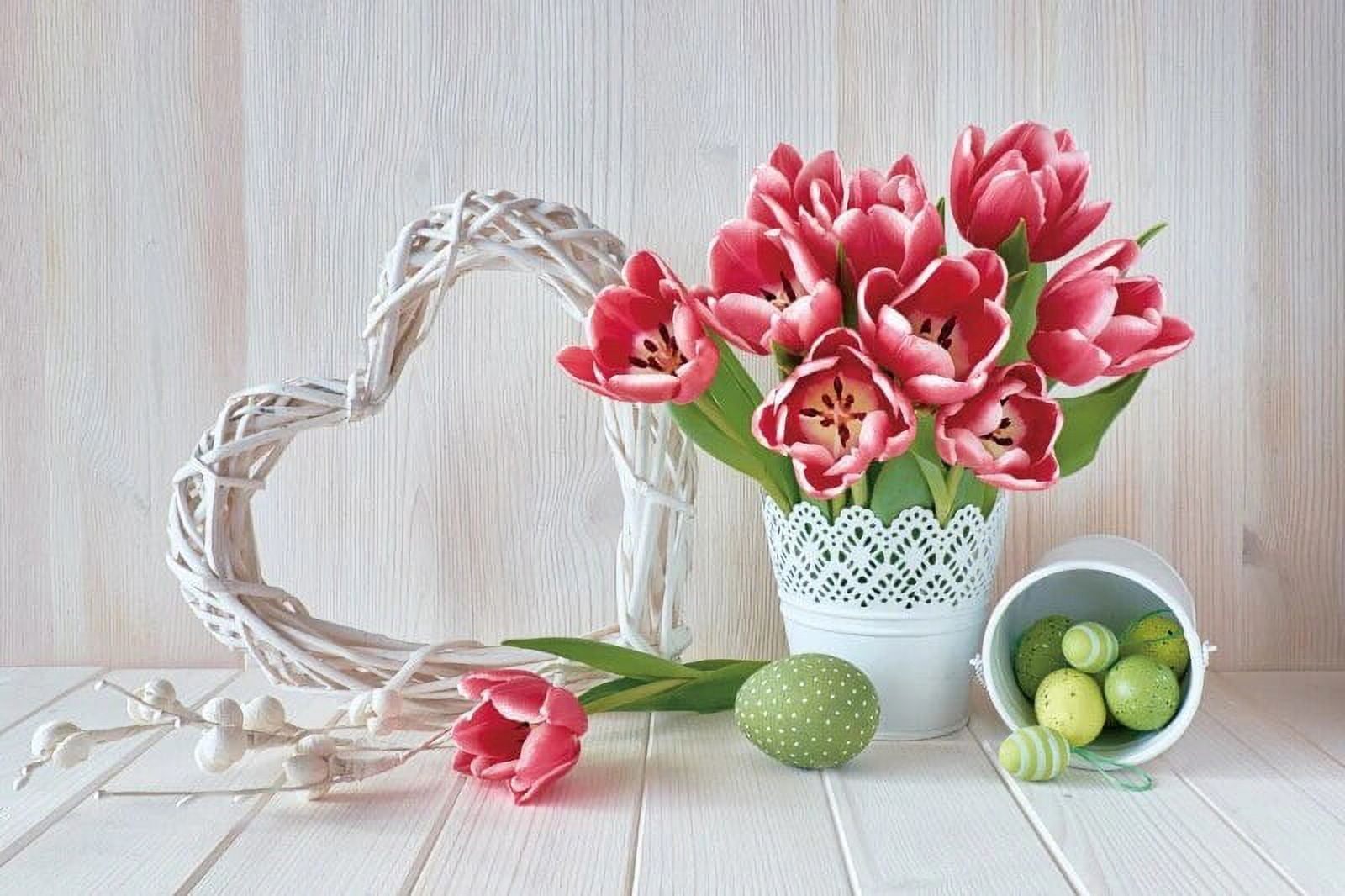 Wood Wall House Light Haystack Broken Shell Easter Eggs Rabbit ...