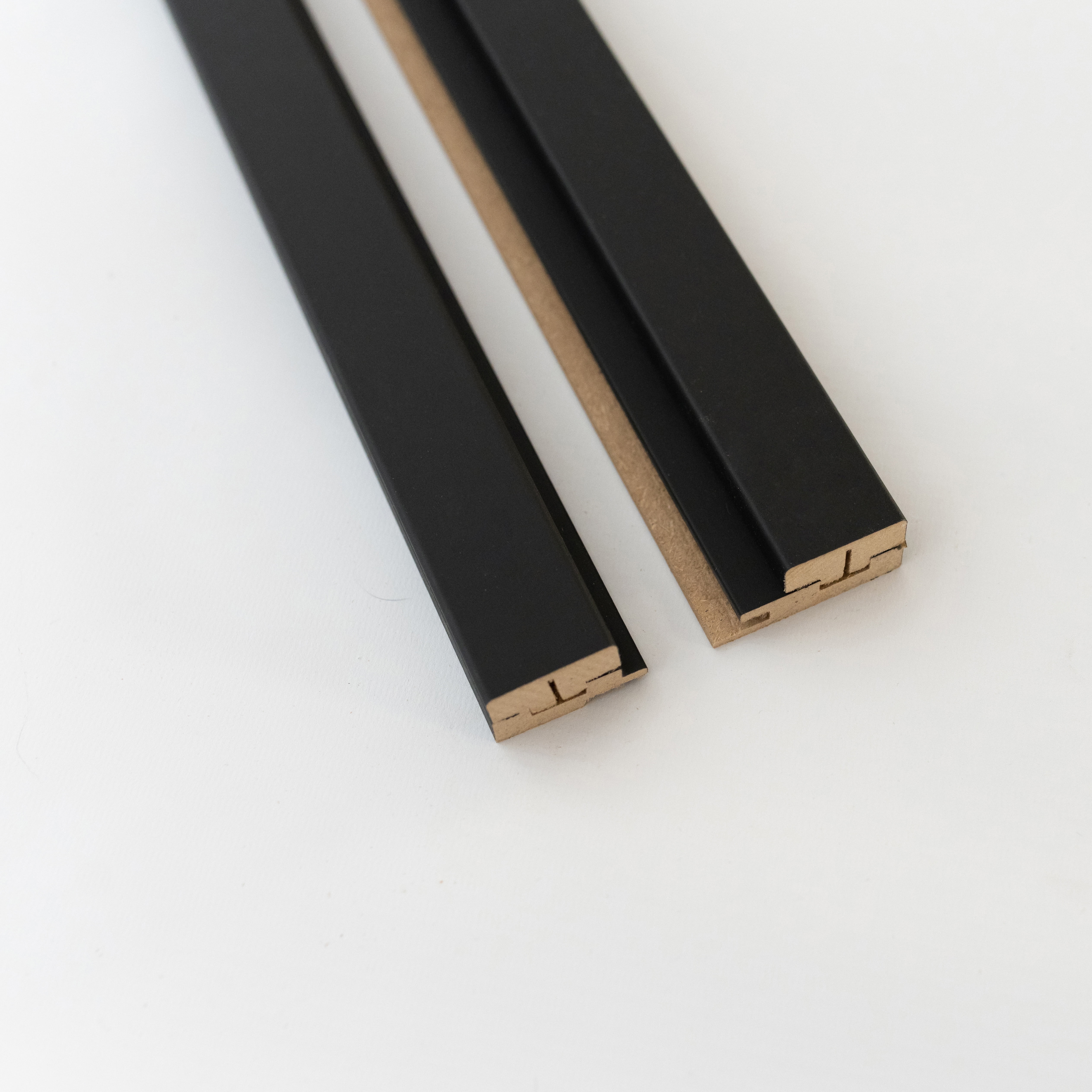 Wood Wall Slat End Profiles (Accessory) - 47.25" / Two Pack (Black ...