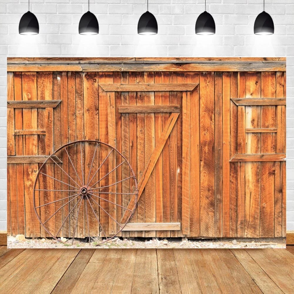 Wood Wall Wooden Door Wheel Portrait Photography Background Photozone ...
