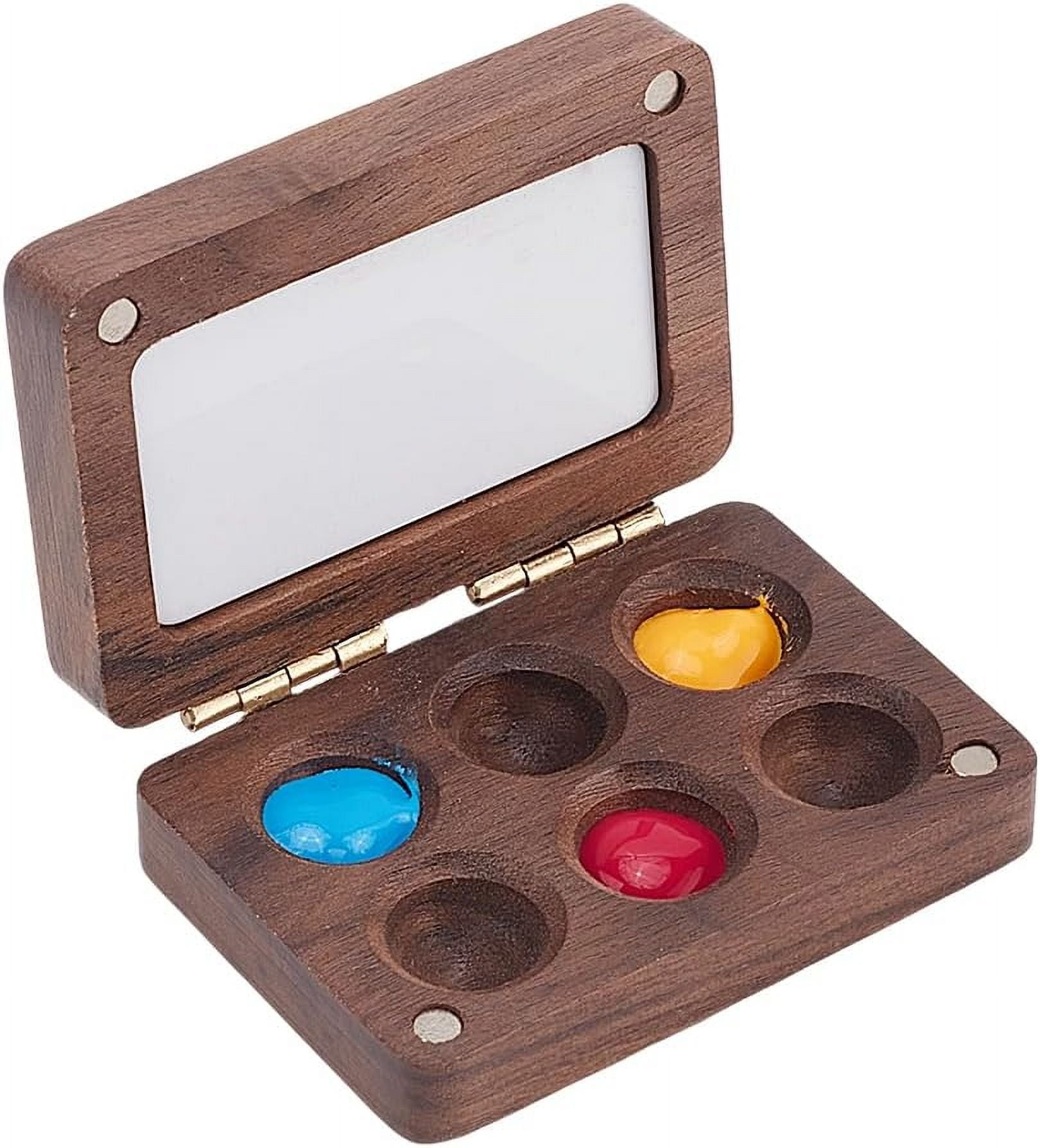 Wood Watercolor Paints Tins Box Painting Storage Box For Art Painting ...