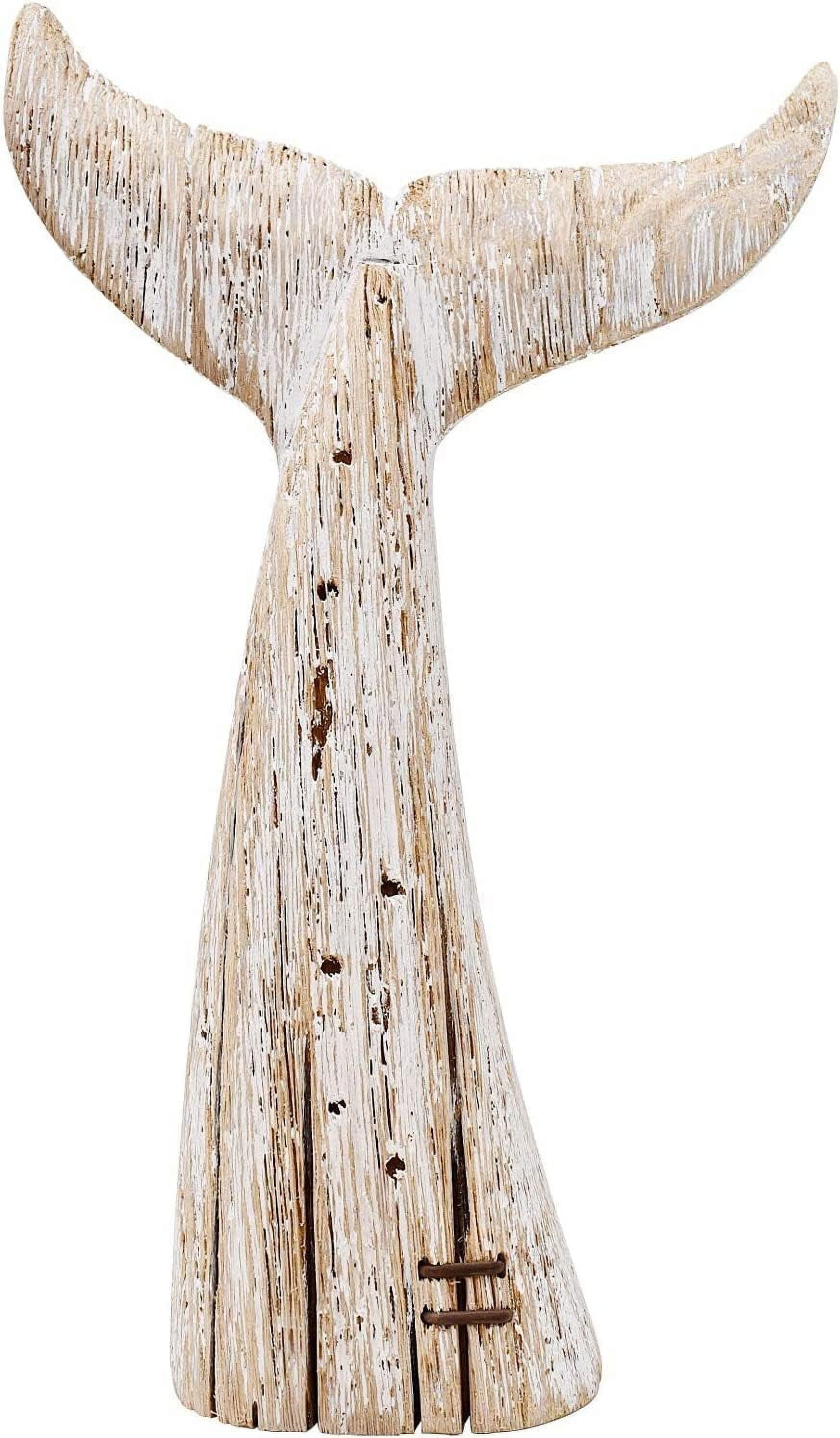 Wood Whale Tail Decor, Rustic Ocean Sea Beach Themed Sculpture ...