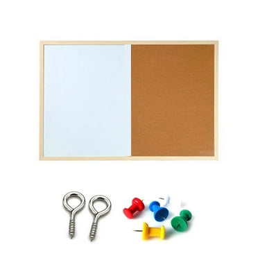 Combination Chalk and Cork Board Half Cork Bulleting Board Half Dry ...