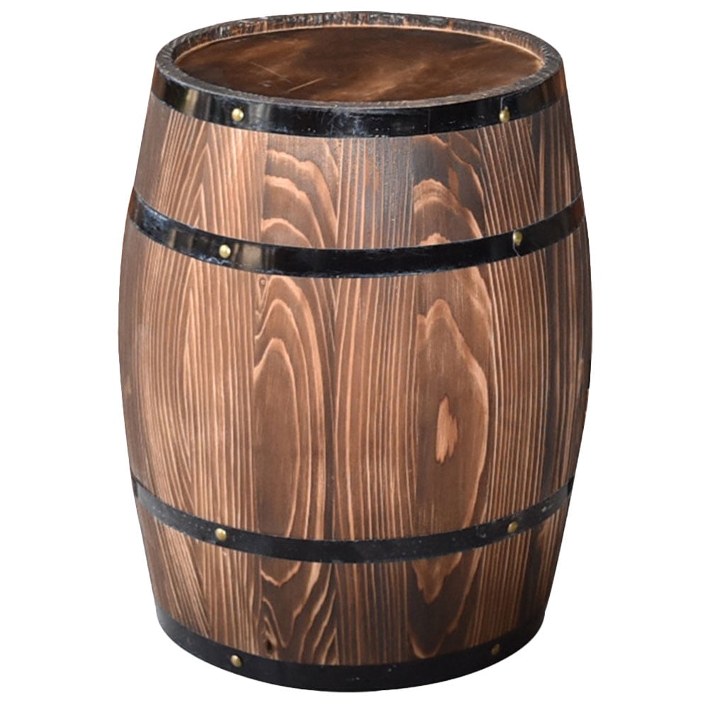 Oak Wooden Wine Barrel Decor, Retro Bar Ornament and Photo Prop, Sturdy ...
