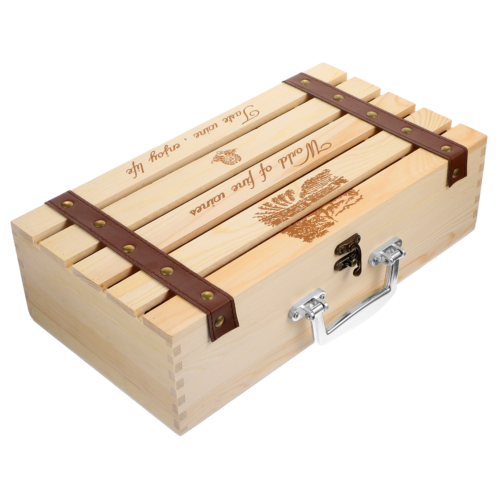 Wood Wine Storage Box Delicate Wine Bottle Holder Wine Bottle Gift ...