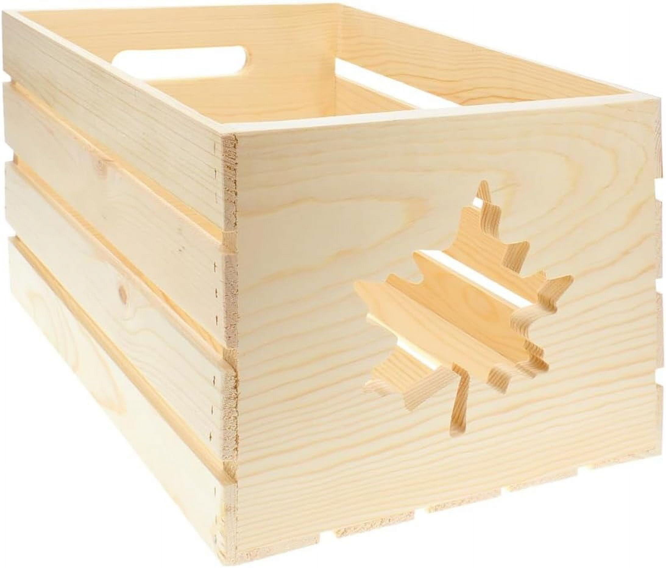 Wood by Wooden Crae wih Maple Leaf Cuou, Wood Crae Unfinished, Wood ...