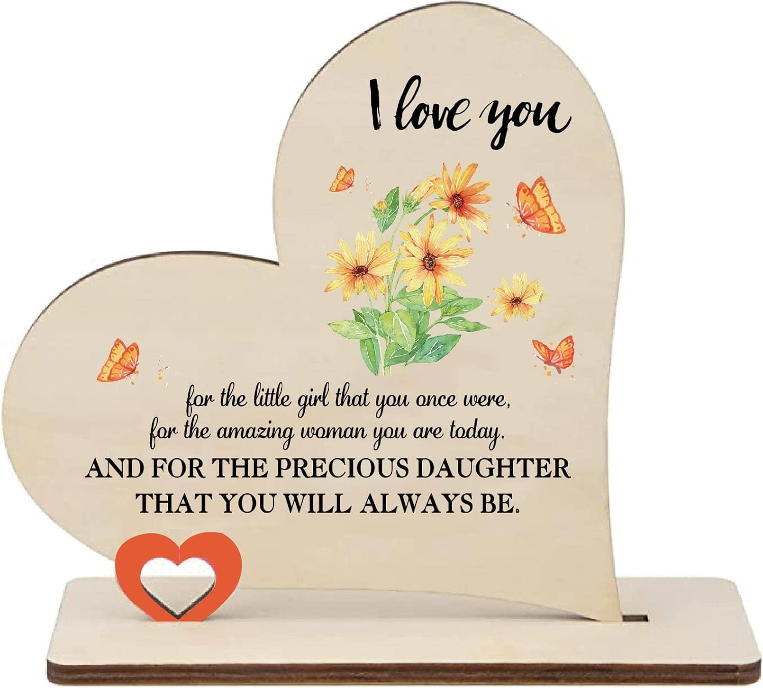 Wood Wooden Heart Table Decorations Tabletop Centerpiece Signs with ...