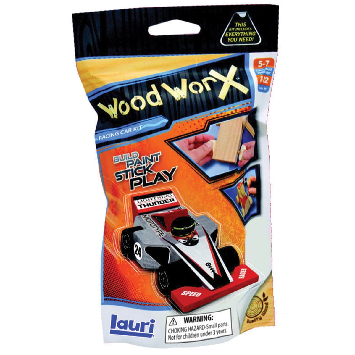 Wood WorX Kit-Racing Car - Walmart.com