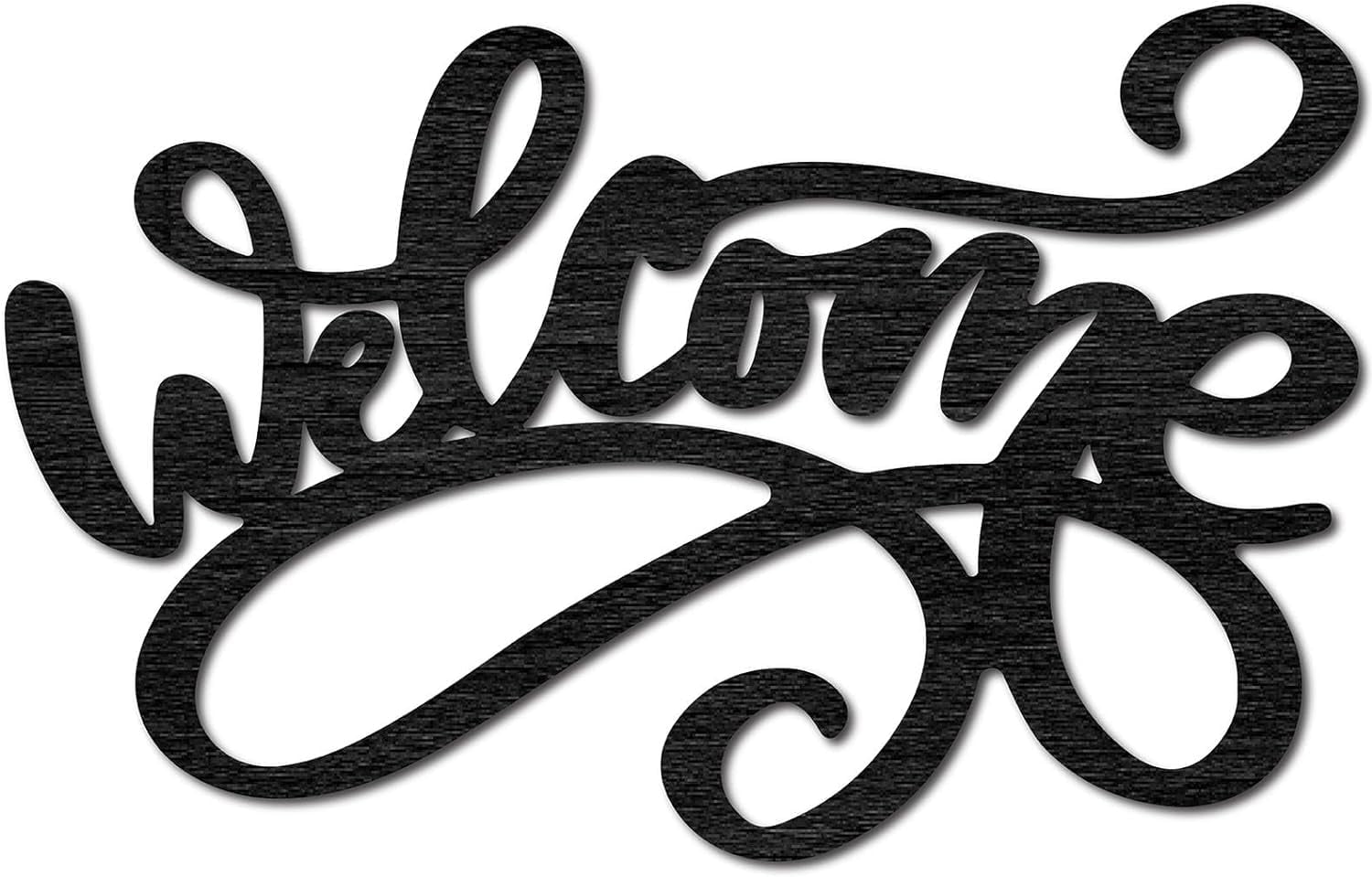 Wood Word Cutout Sign Welcome Laser Cut Wood Signs Wall Sculpture ...