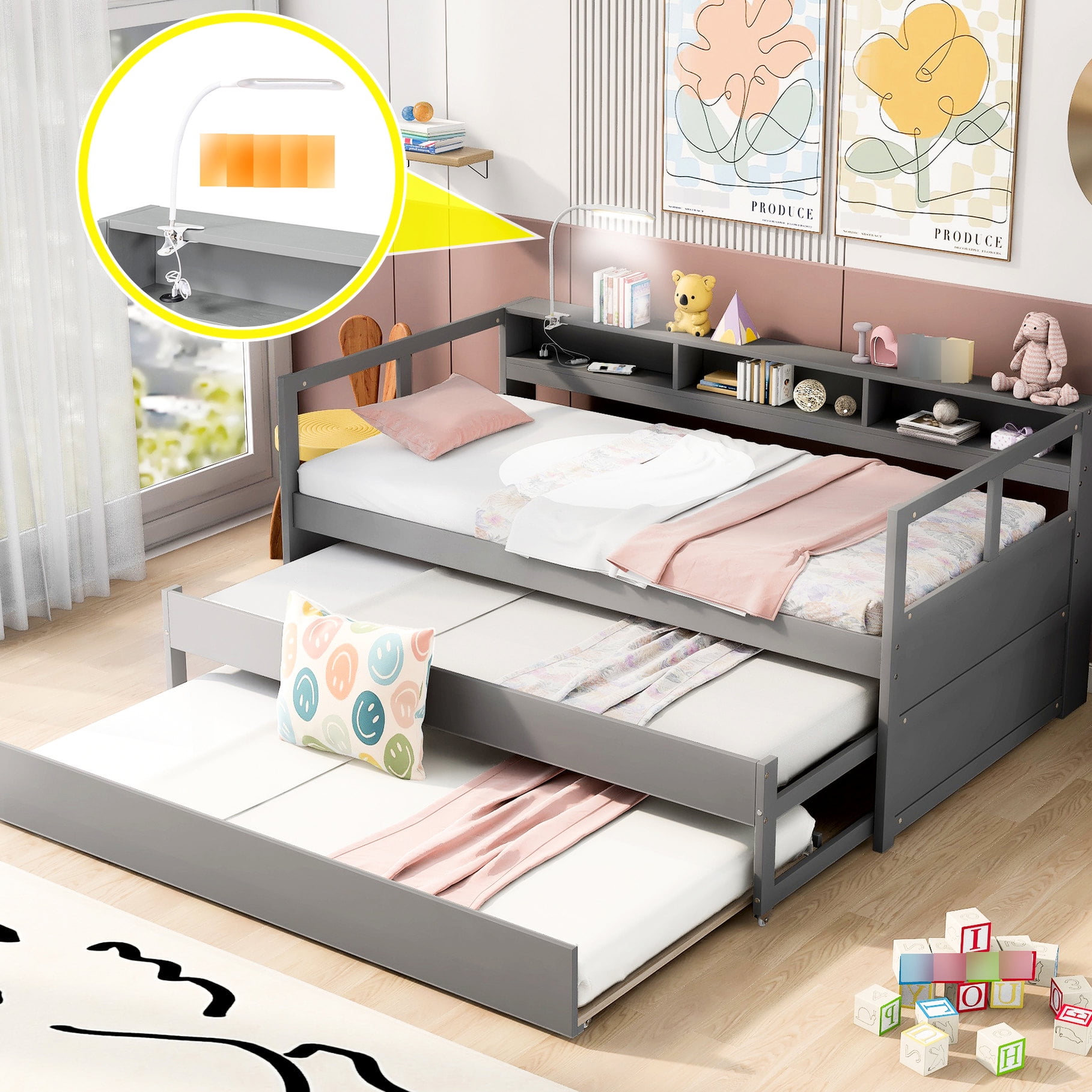 Wood and MDF Construction - Space for Stuff in Cubbies - Bedroom ...