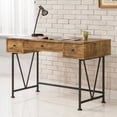 Wood and Metal Desk Design / Offers Functionality in Small Offices ...
