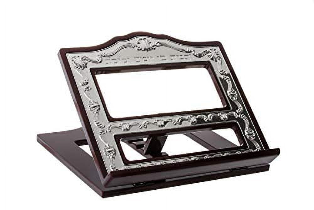 Wood and Silver Plated Book Holder / Shtender - Walmart.com