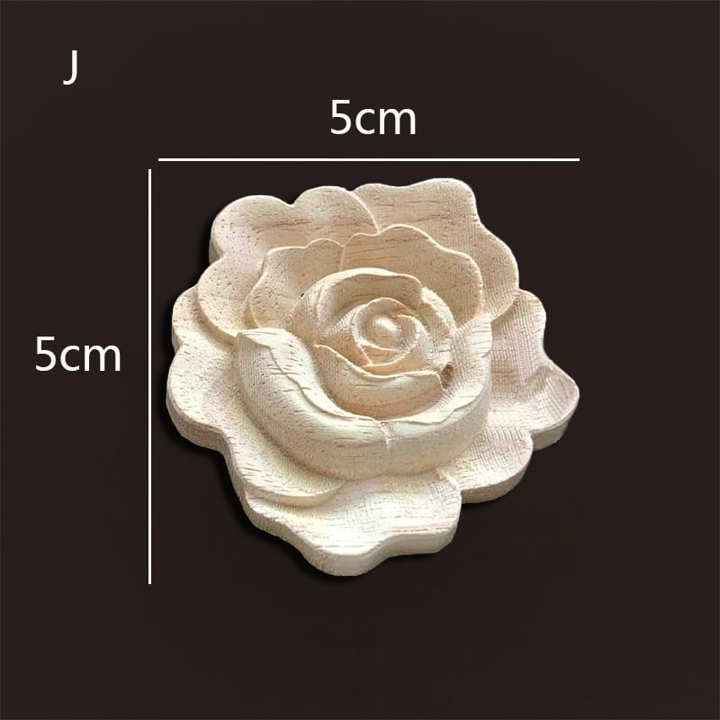Wood carving onlays rose appliques Decals for wood furniture Antique ...