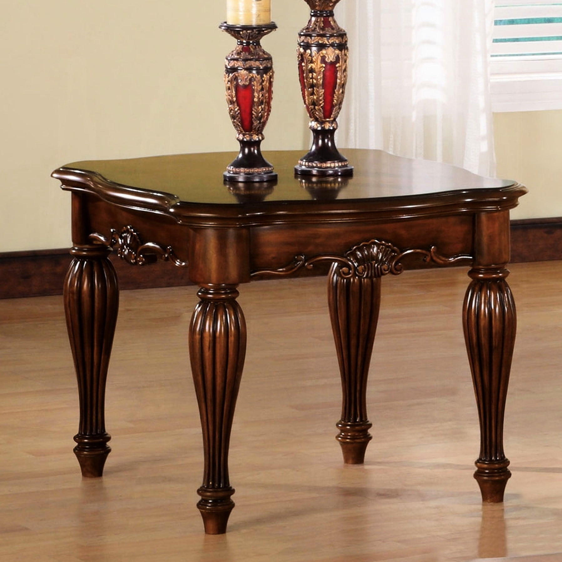 Wood construction, turned legs | Ideal for modern homes, provides a ...