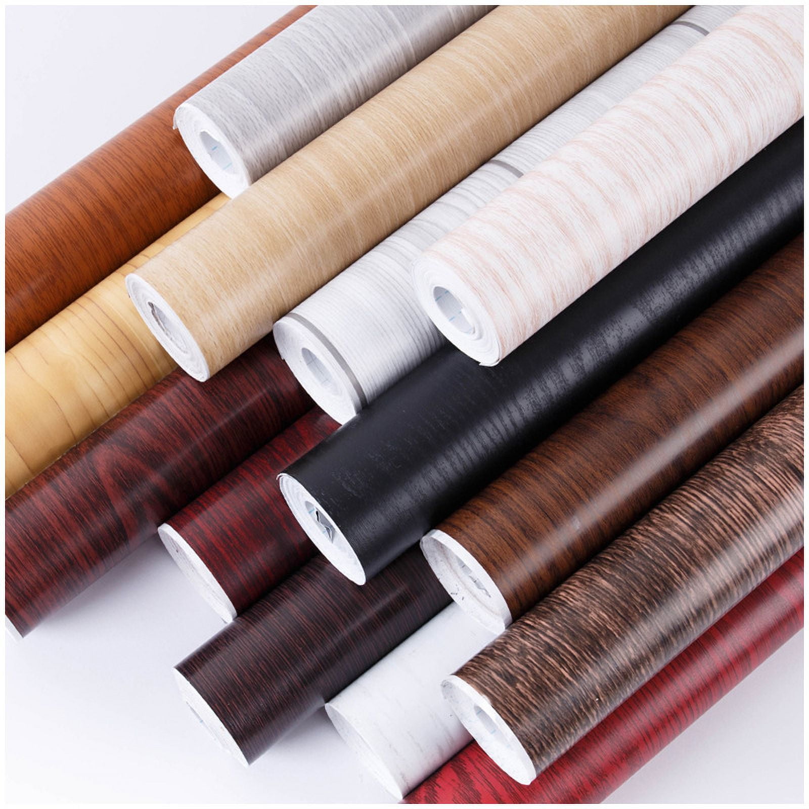Wood grain stickers waterproof wall wallpaper self-adhesive furniture ...