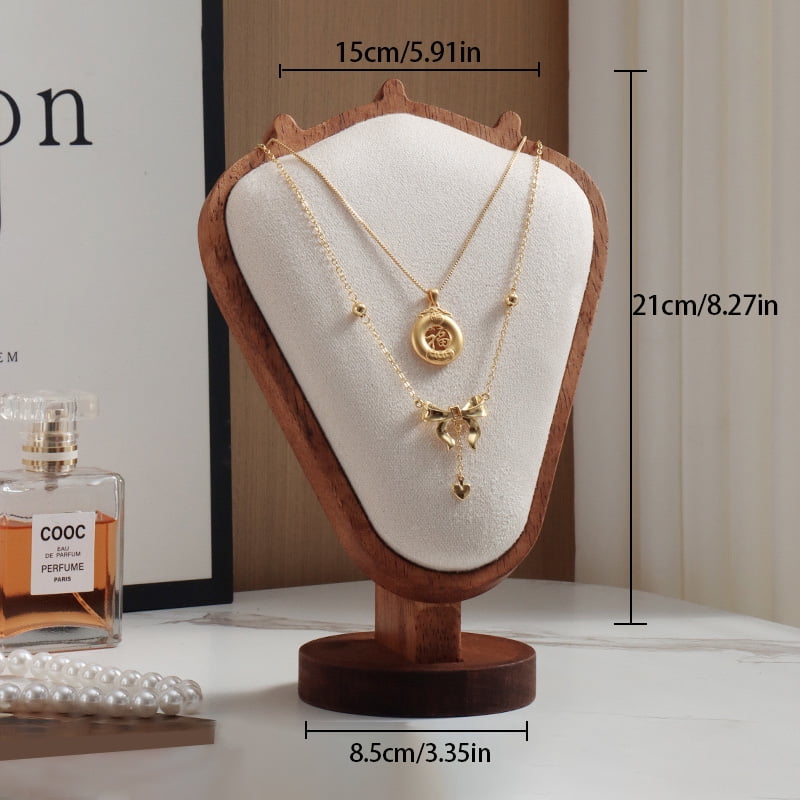 Wood jewelry necklace jewelry display frame high-grade impression model ...