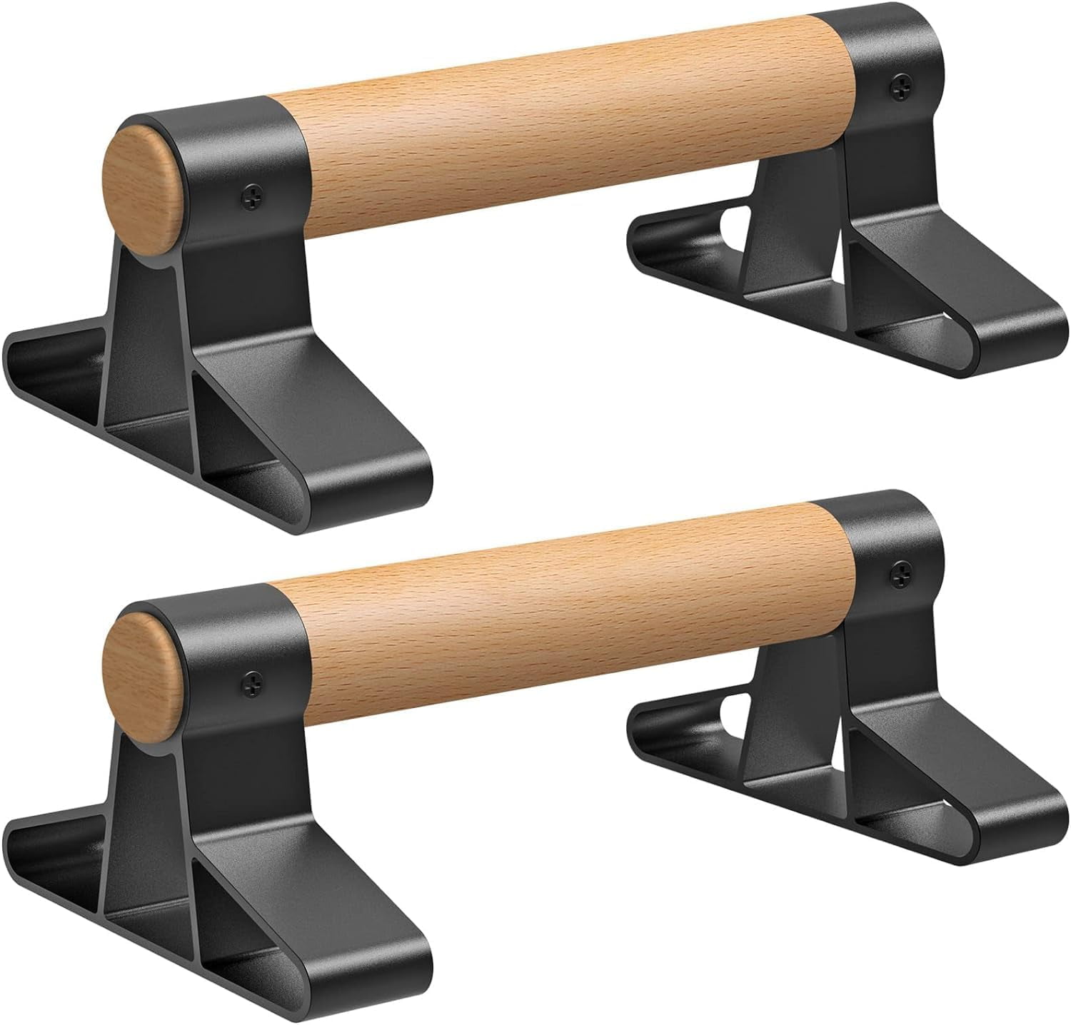 Wood push up bars Parallettes bars Anti-slip Handstand Bars for ...