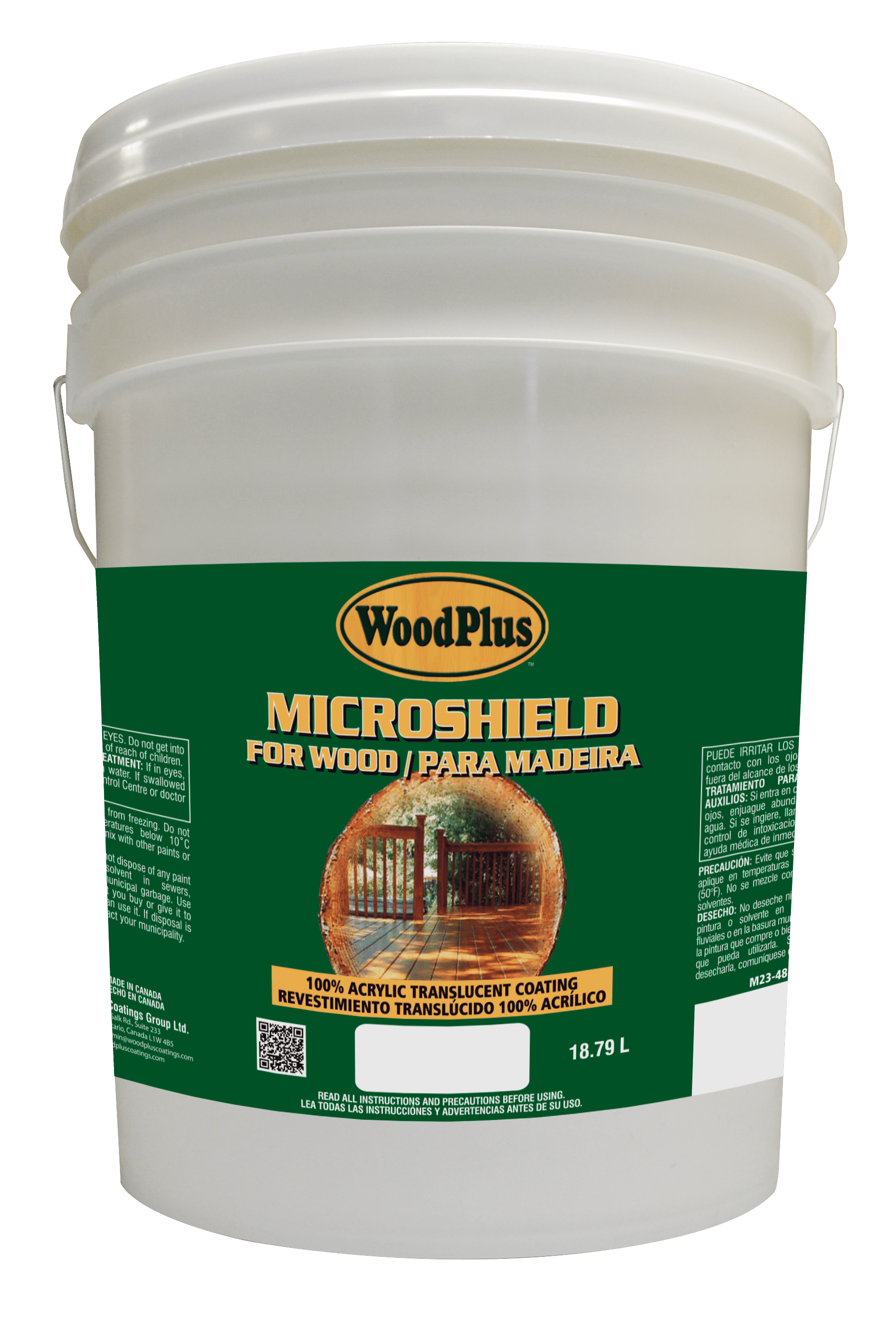 WoodPlus Microshield for Wood Decks, Railings, Piers, Docks and ...