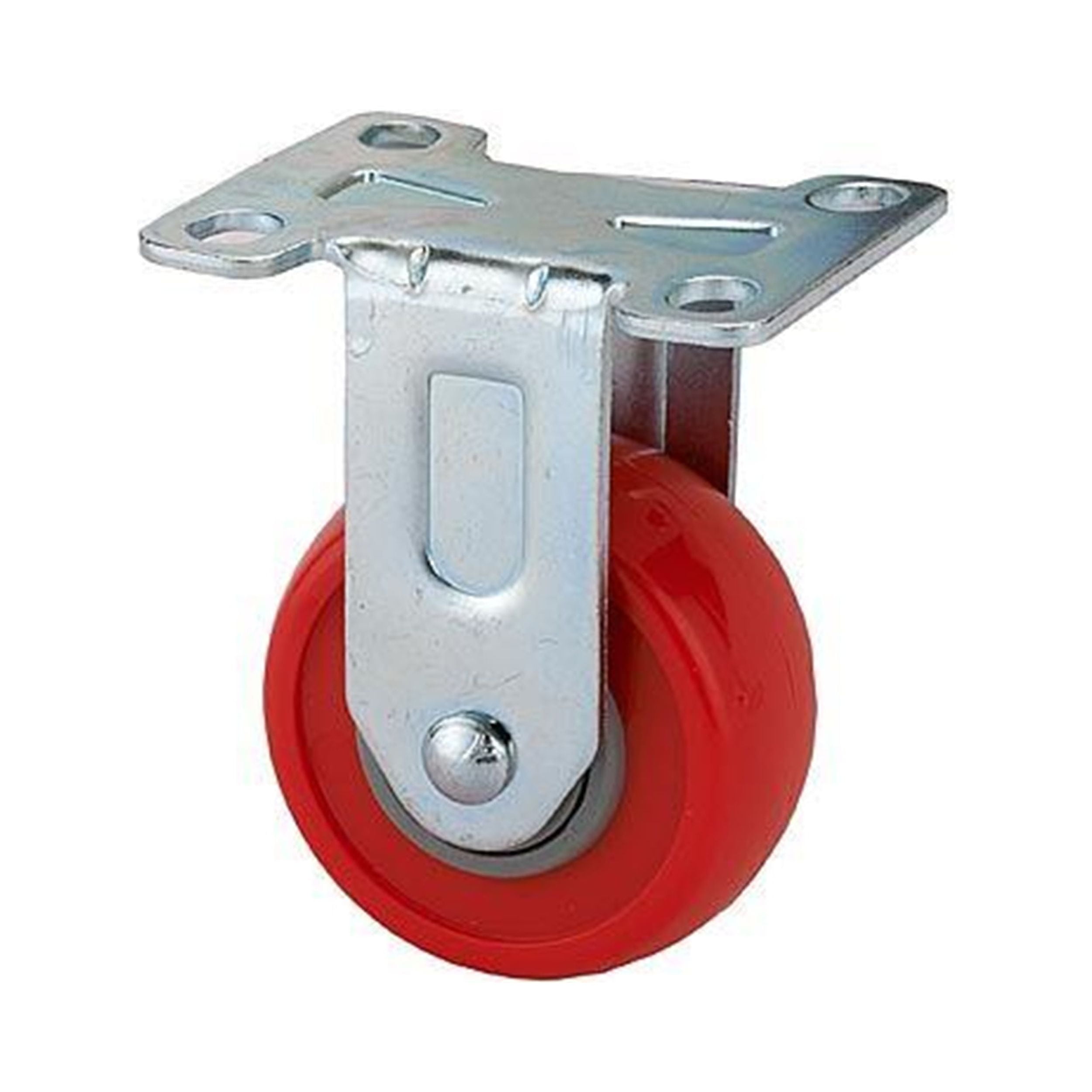 Woodriver 2-1/2" Caster Fixed Plate With 4-Hole Mounting 3-3/8" Tall ...